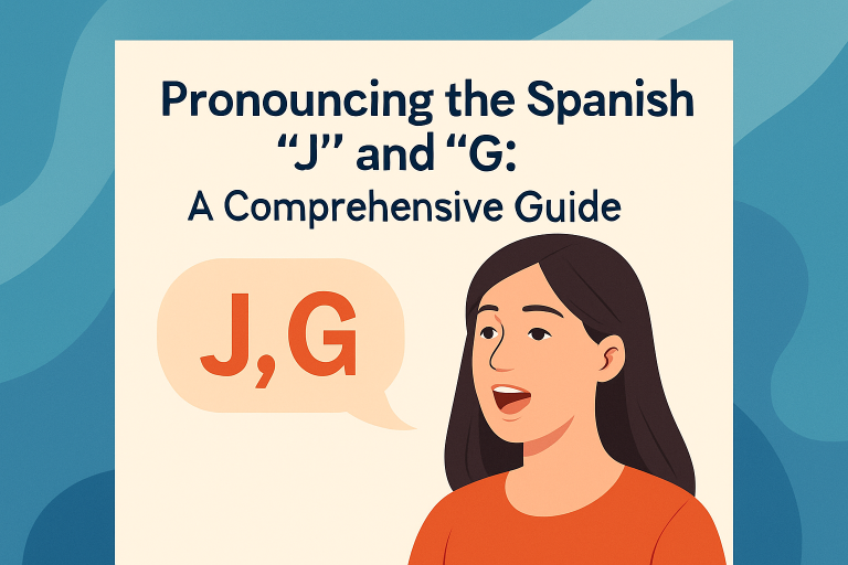 Pronouncing the Spanish ‘J’ and ‘G’: A Comprehensive Guide – MY-SPANISH ...